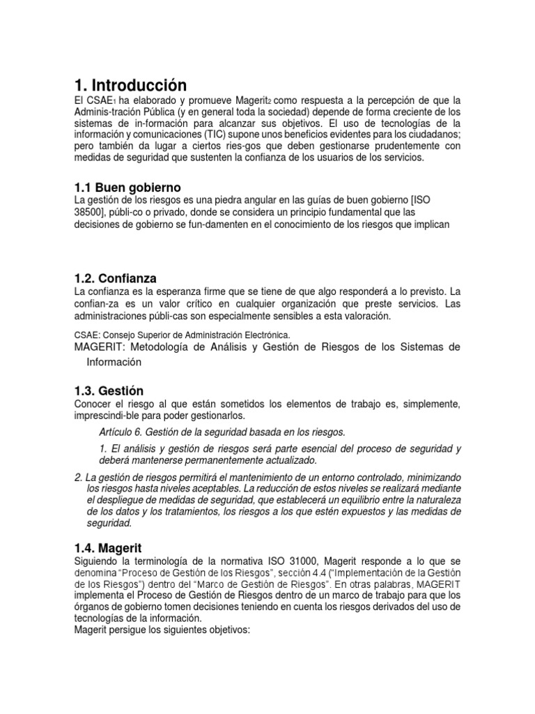 MAGERIT | PDF | La seguridad informática | Seguridad