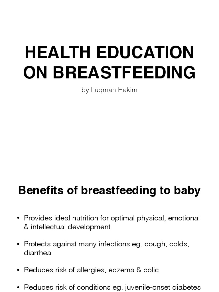 Benefits and Techniques of Breastfeeding | PDF | Self-Improvement ...