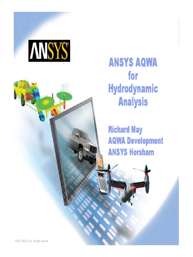 ANSYS AQWA For Hydrodynamic Analysis | PDF | Microsoft Excel | Applied And Interdisciplinary Physics