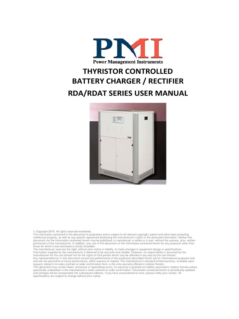 PMI Battery Charger | PDF | Battery Charger | Rectifier