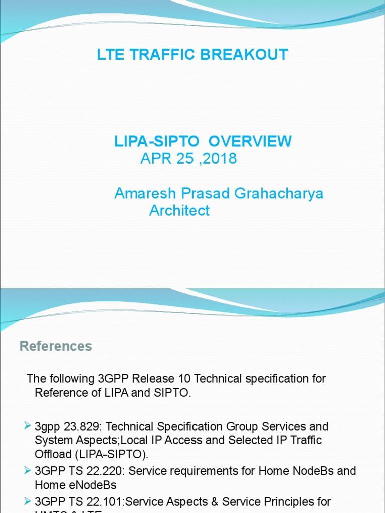 LIPA-SIPTO Overview | PDF | Computer Network | Telecommunications Infrastructure