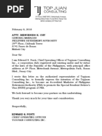 PLDT Authorization Letter Sample | PDF | Telecommunications