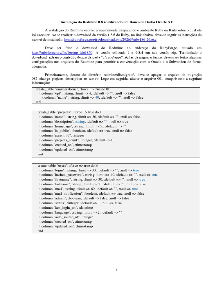 Installing Redmine Oracle Pdf Hypertext Transfer Protocol Apache Server