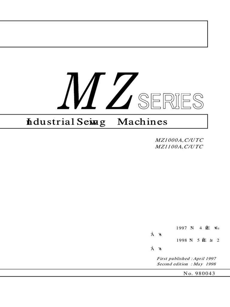 Industrial Sewing Machines Parts List | PDF