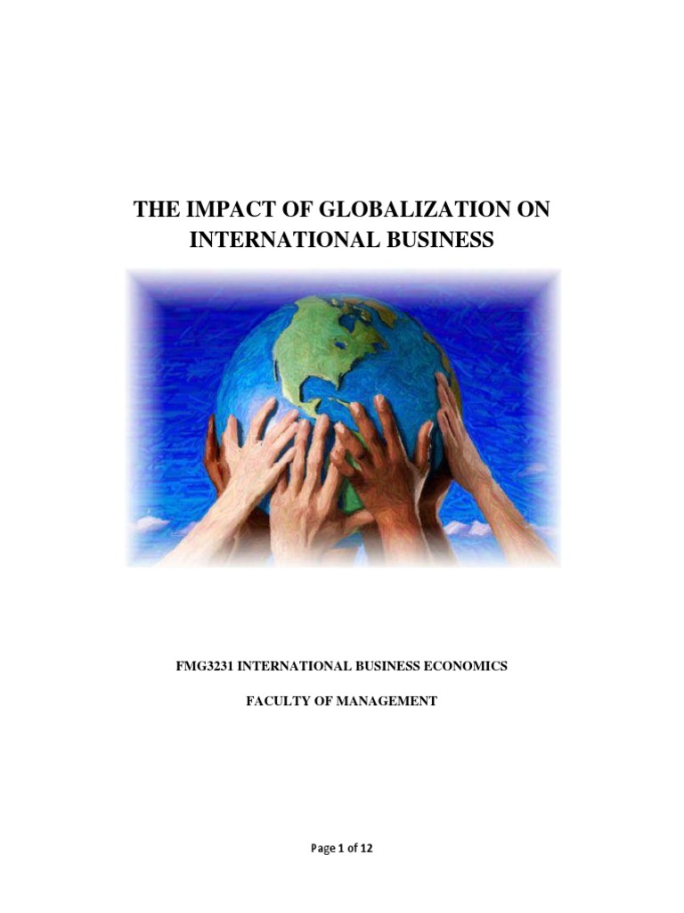 The Impact of Globalizationon International Business | PDF ...