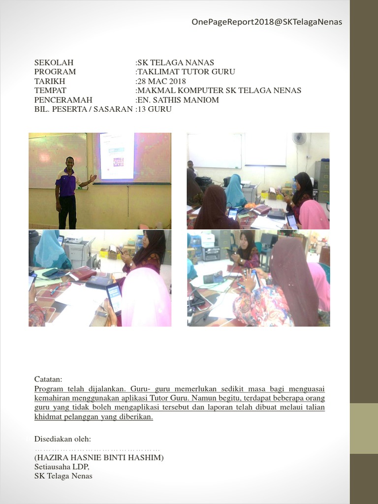 One Page Report | PDF