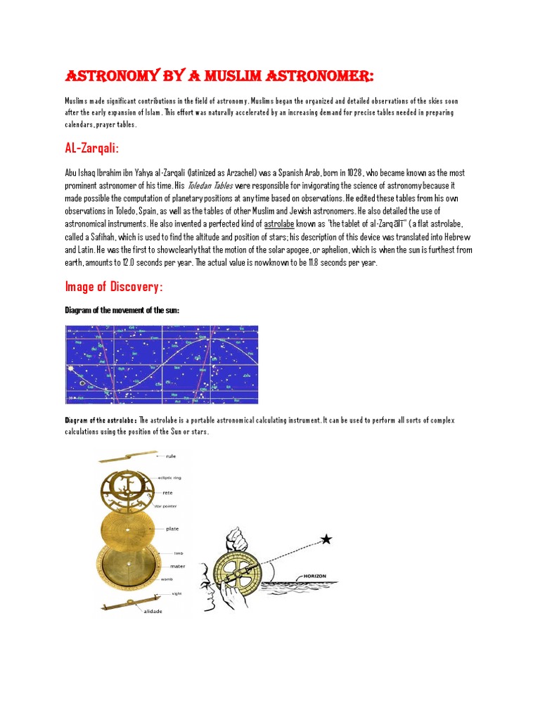Astronomy by A Muslim Astronomer | PDF | Astronomy | Outer Space