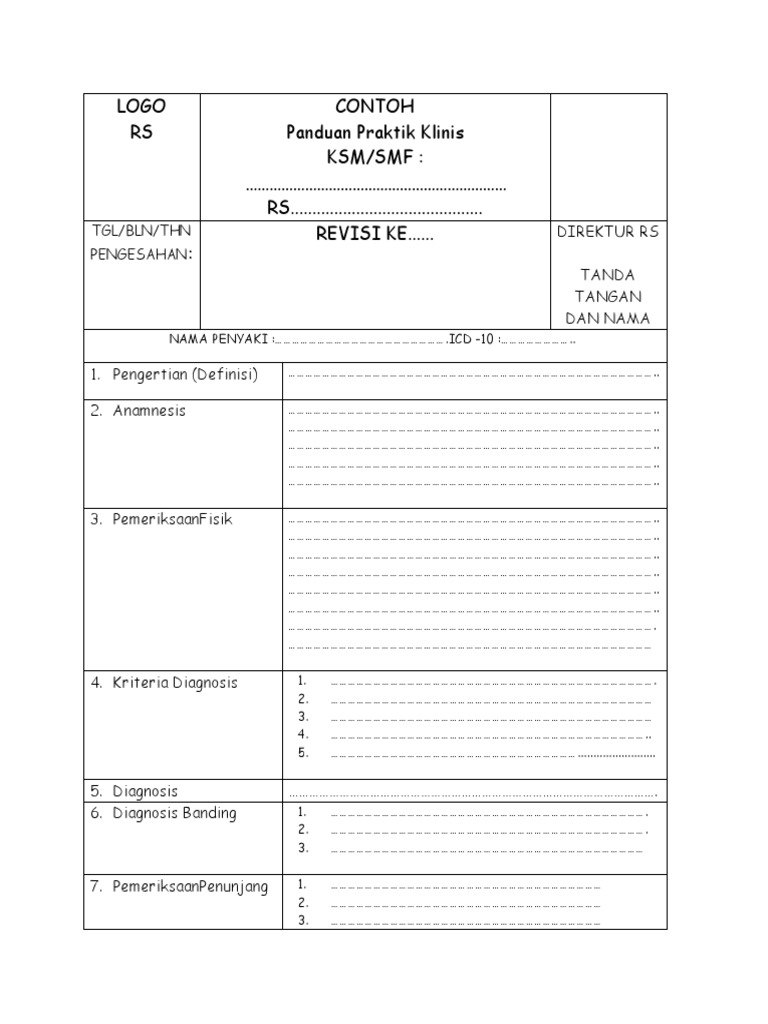 Contoh Format PPK | PDF