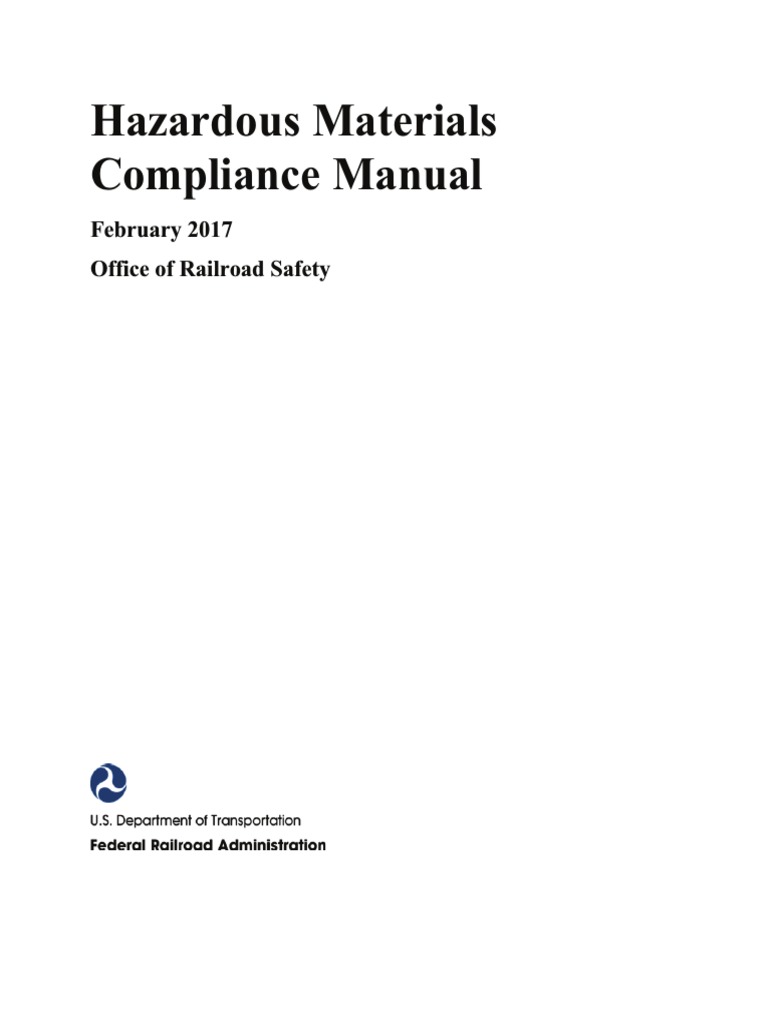 Hazmat Compliance Manual 03212017 | PDF | Dangerous Goods | Safety