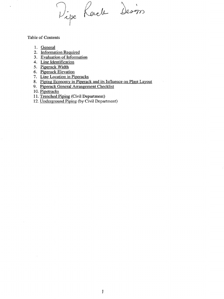 Pipe Rack Design | PDF