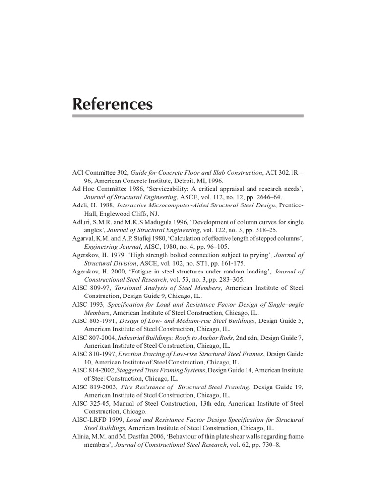 References PDF | PDF | Structural Steel | Structural Engineering
