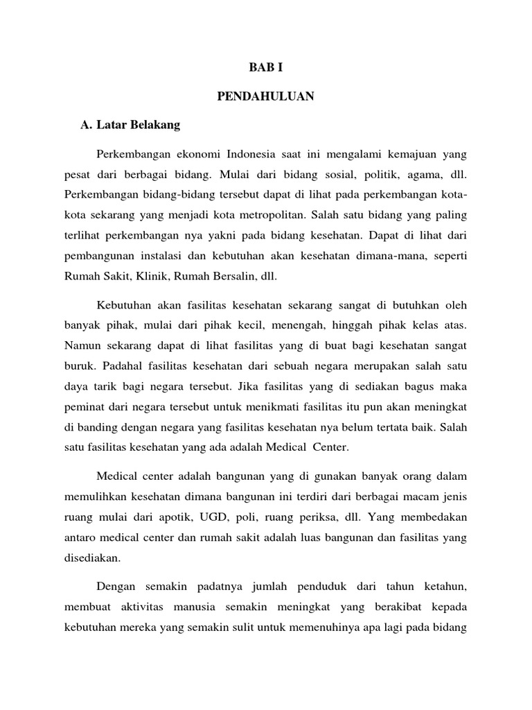 Medical Center Bab 1 | PDF