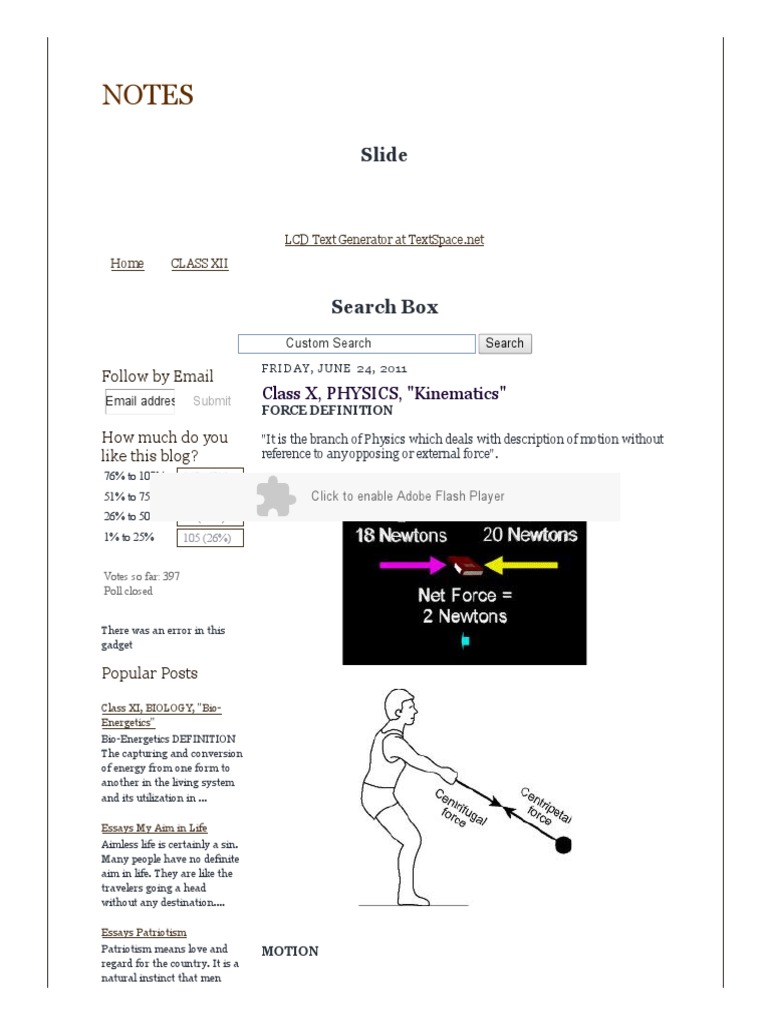 NOTES ON KINEMATICS AND MOTION | PDF | Acceleration | Velocity