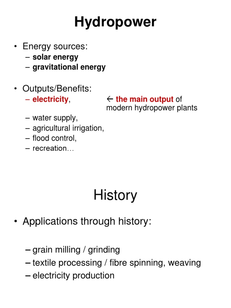 1 - Hydropower | PDF | Turbine | Hydroelectricity