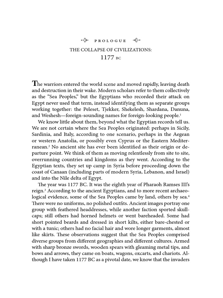 The Collapse of Civilizations | PDF | Philistines | 2nd Millennium Bc