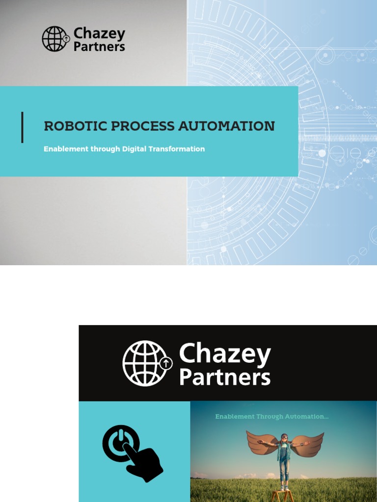 Chazey Partners Rpa 2017 Pdf Automation Artificial Intelligence