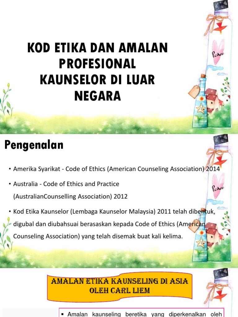 Kod Etika Kaunselor | PDF