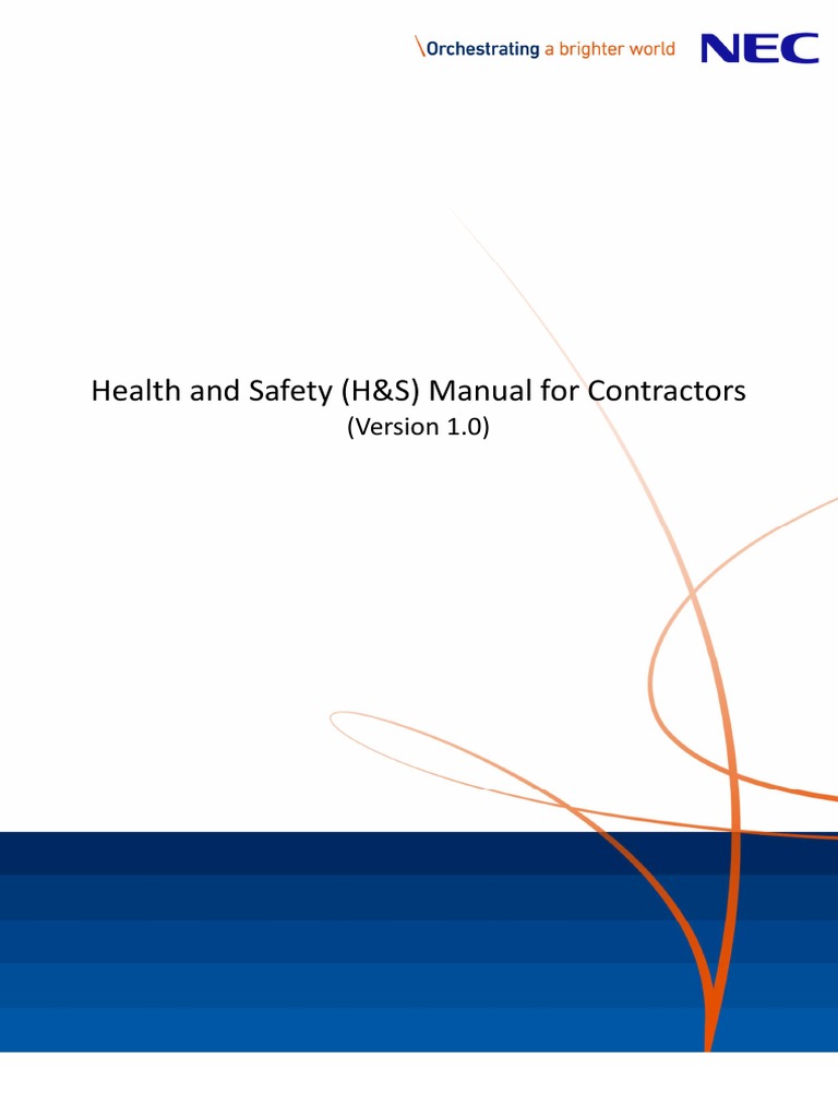 Health and Safety Manual | PDF | Personal Protective Equipment | Risk ...