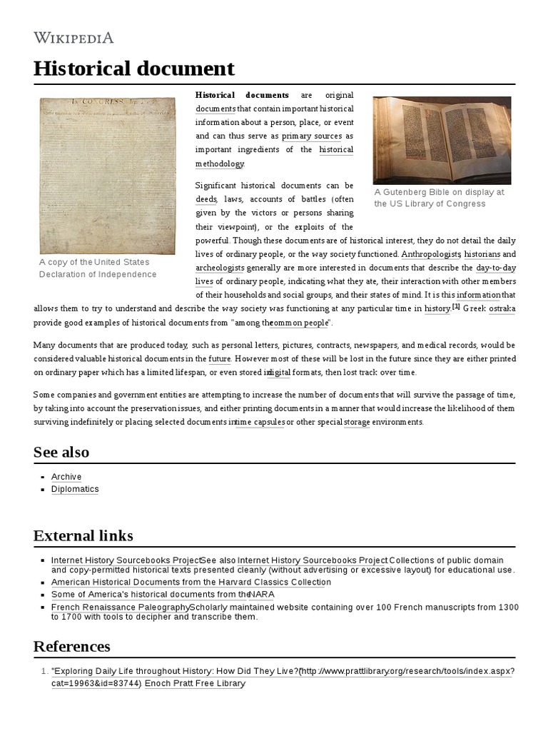 Historical Document | PDF | Intellectual Works | Document