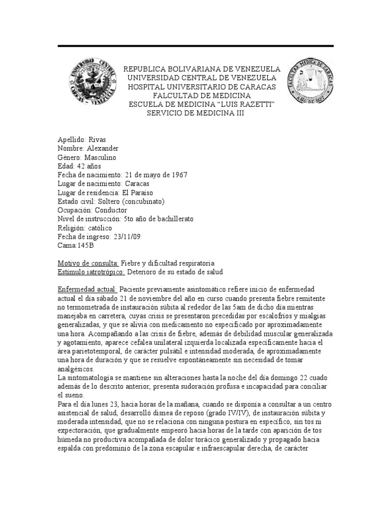 Alexander Rivas | PDF | Especialidades Medicas | Medicina