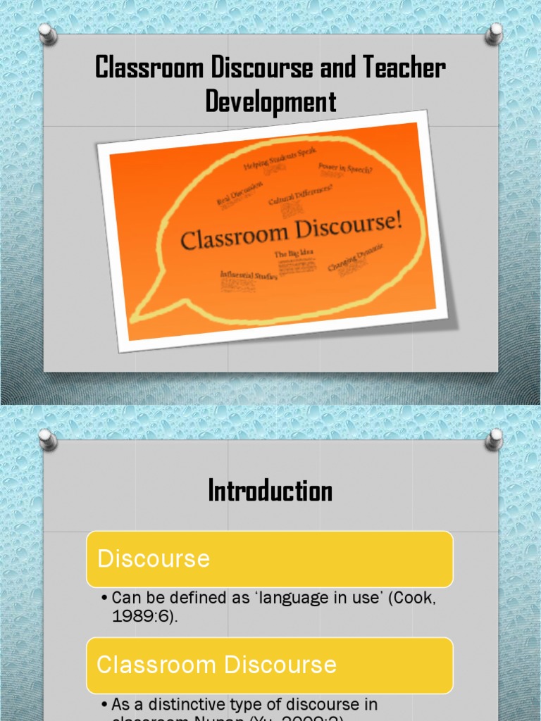 Classroom Discourse and Teacher Development | PDF | English As A Second ...