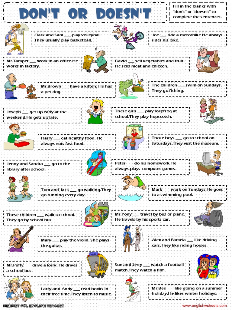 Present Simple (Do - Does) PDF | PDF | Foods