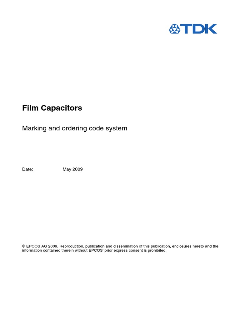 Marking and Ordering Code System (Capacitors) | Unduh gratis PDF ...