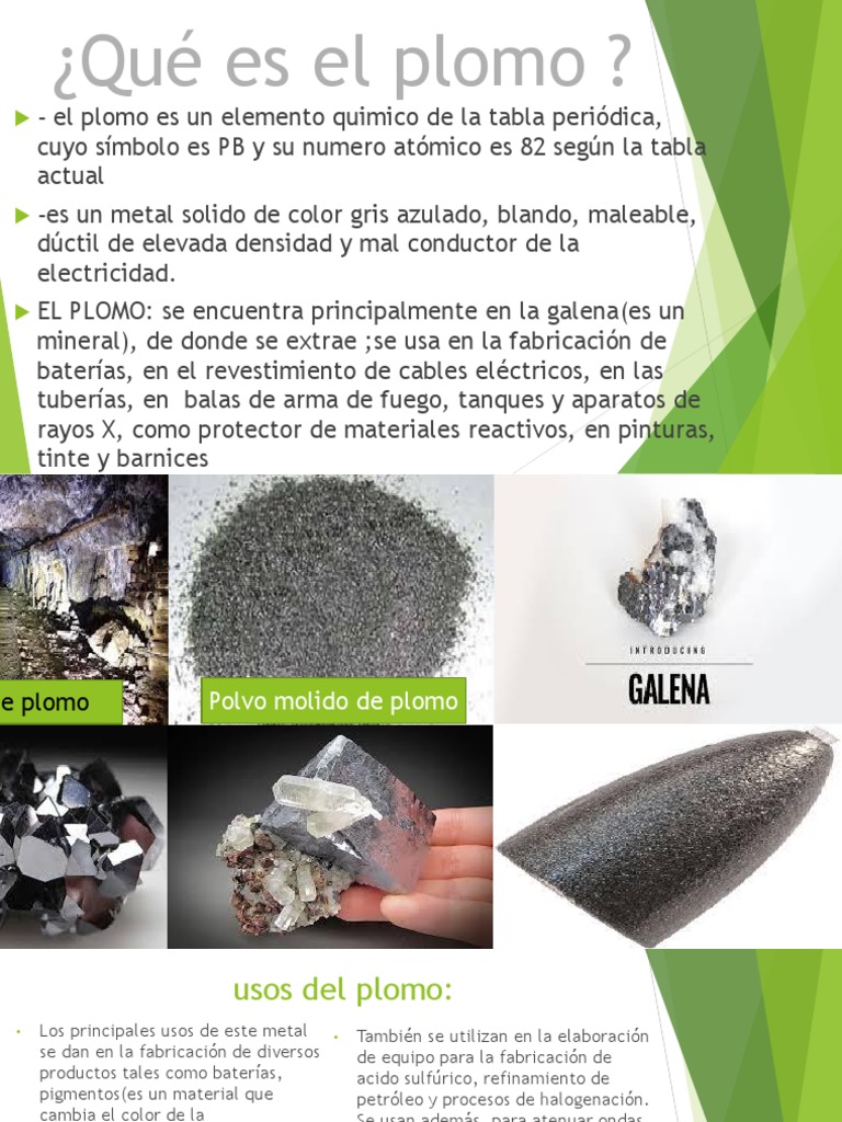 Qué Es El Plomo | PDF | Dirigir | Contaminación