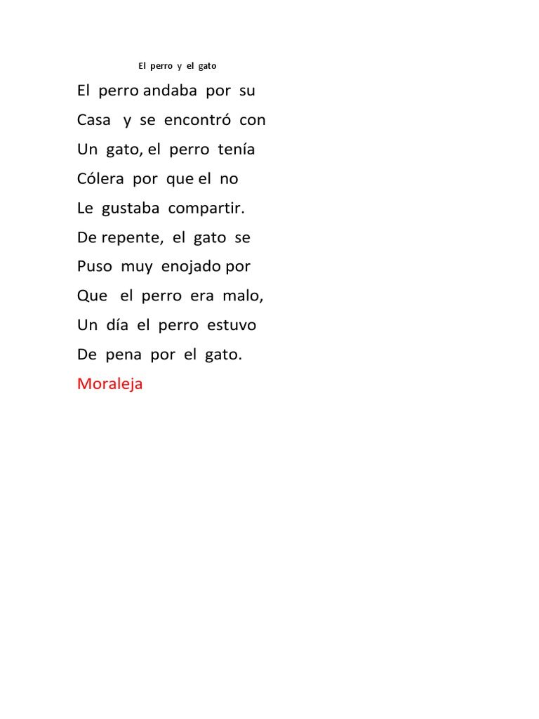 El Perro y El Gato | PDF