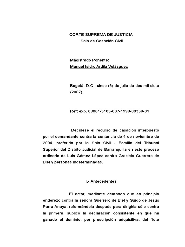 Suma de Posesiones | PDF | Posesión (Ley) | Propiedad