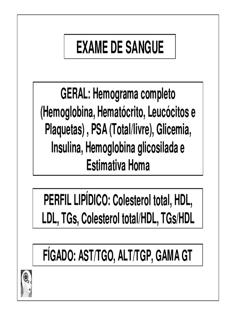 Perfil completo de exames de sangue para avaliação de saúde geral ...