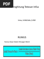 Rumus Menghitung Tetesan Infus | PDF