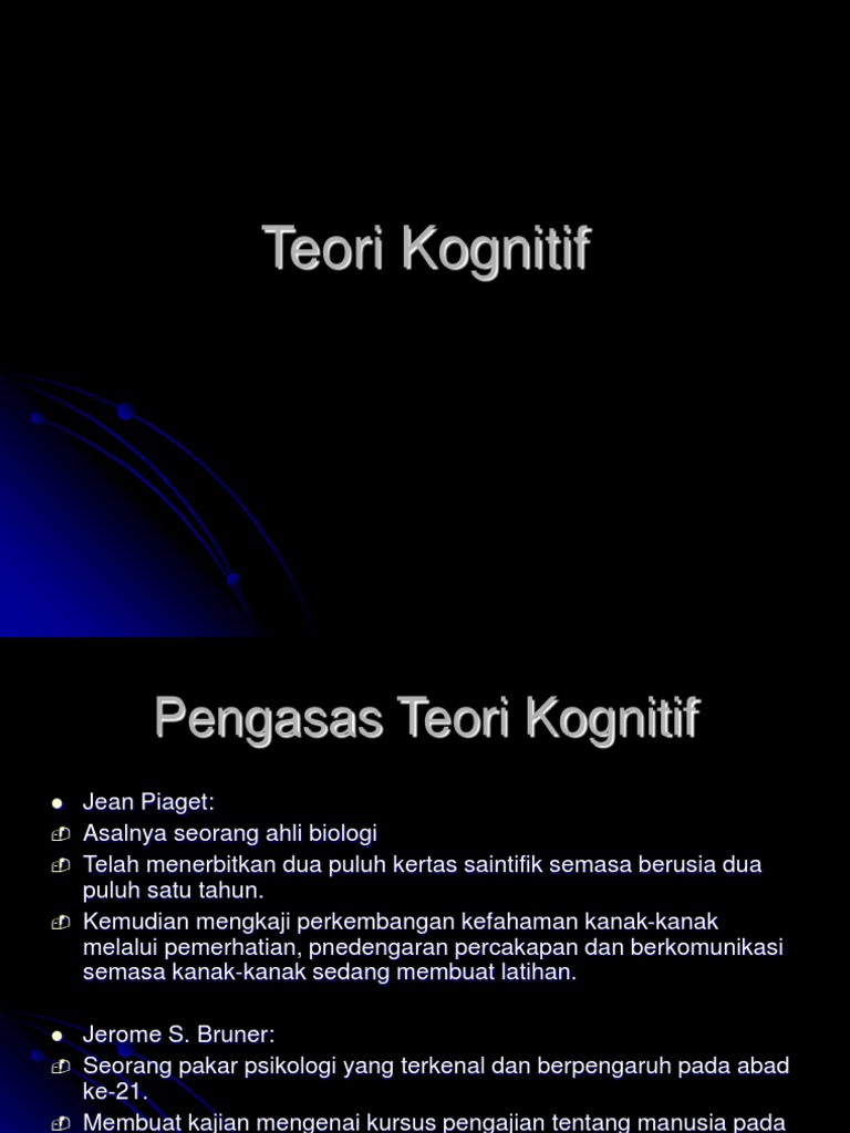 Teori Kognitif | PDF