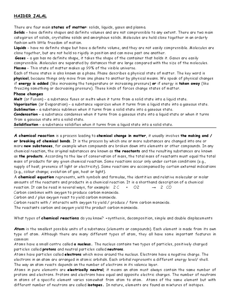 Basic Terminology in Chemistry | PDF | Ion | Ionic Bonding