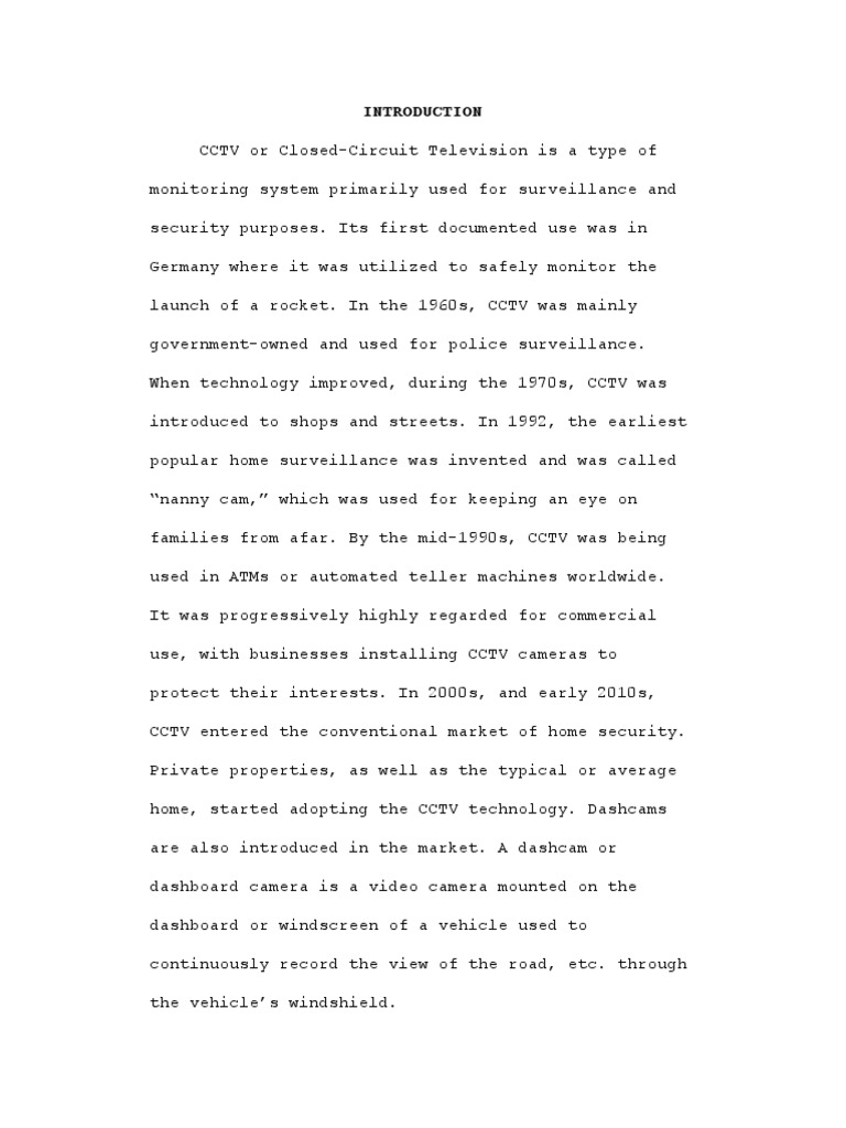 CCTV Case Study | PDF | Closed Circuit Television | Crime Prevention