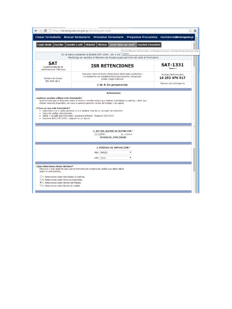 Formulario Isr Sat 1331 Pdf