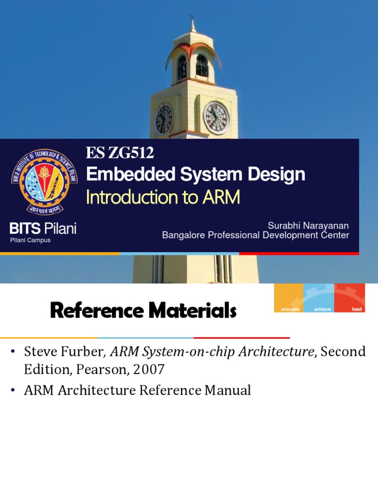 Lecture 1 - Introduction To ARM | Download Free PDF | Arm Architecture | Embedded System