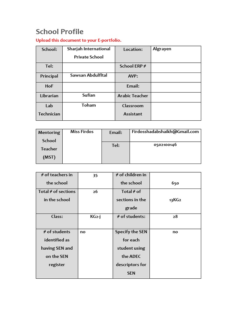 School Profile | PDF