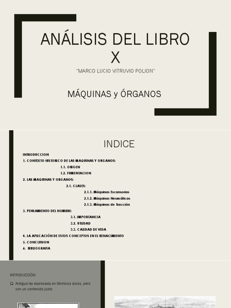 Libro X de Marco Vitruvio | PDF
