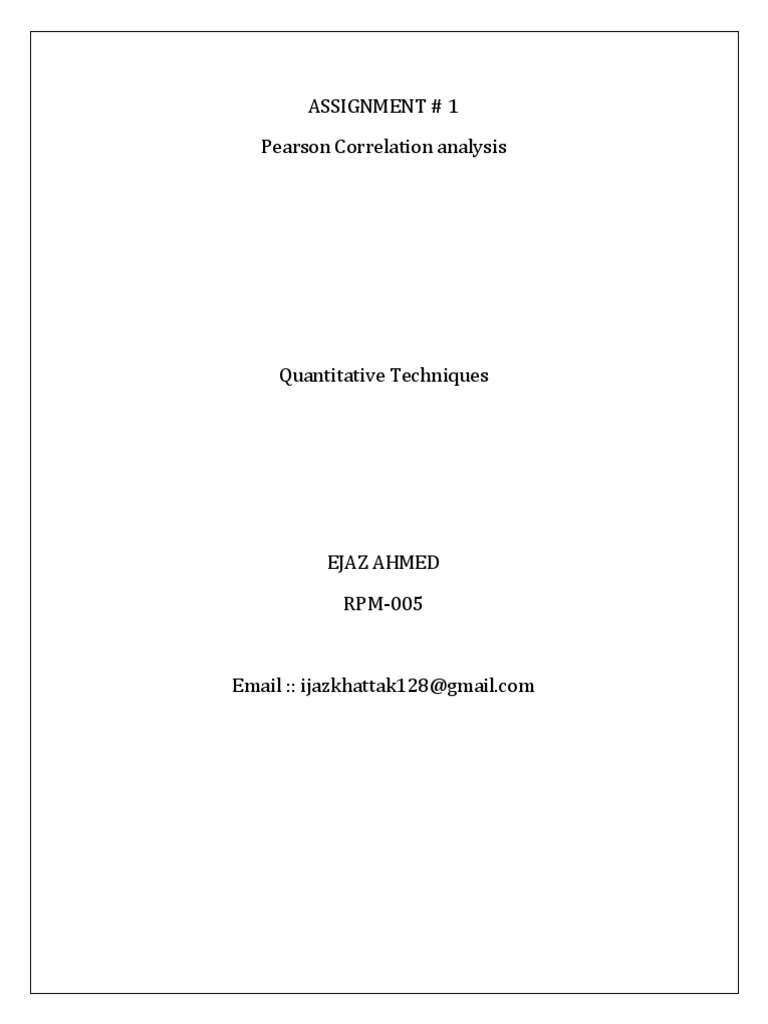 Corelation Assgnmnt | PDF
