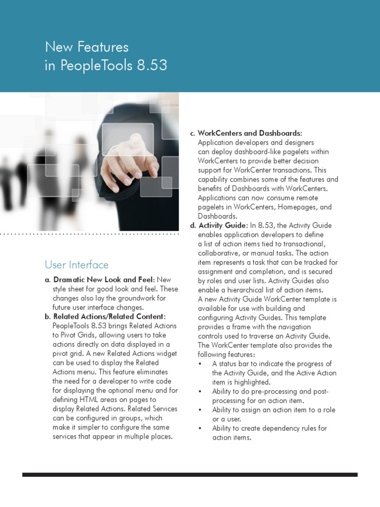 PeopleTools 8.53 New Features | PDF | Menu (Computing) | Microsoft Windows