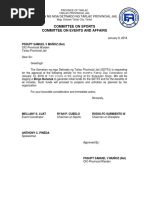 Request Letter To PNP | PDF