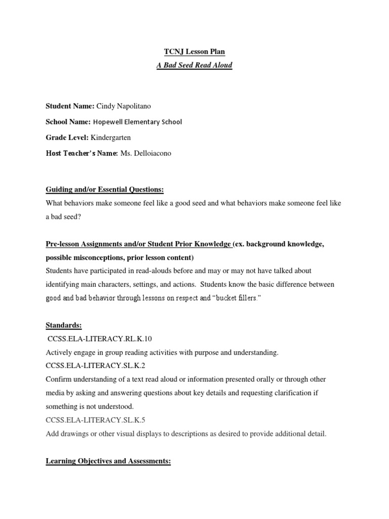Lesson Plan Week 2 | PDF | Lesson Plan | Reading Comprehension