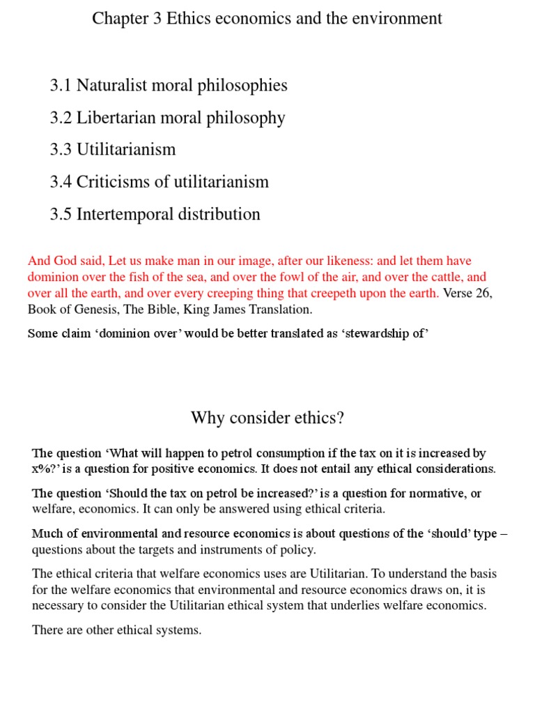 Utilitarianism in Welfare Economics | PDF | Utility | Economics