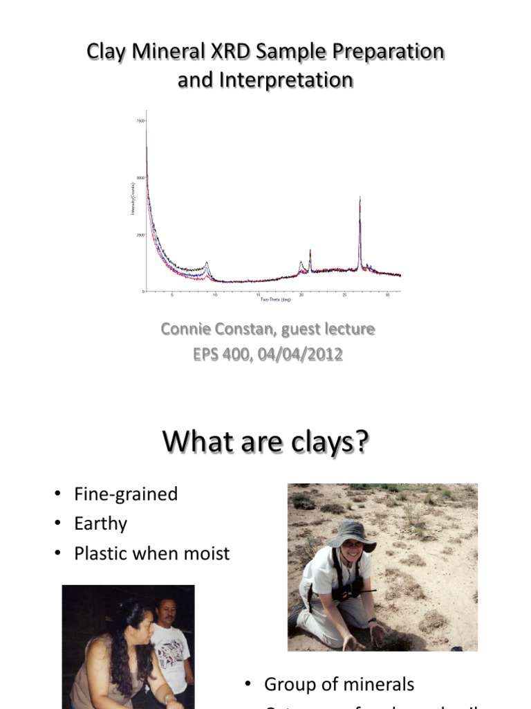 Clay Sample Prep and Interp | PDF | Clay Minerals | X Ray Crystallography