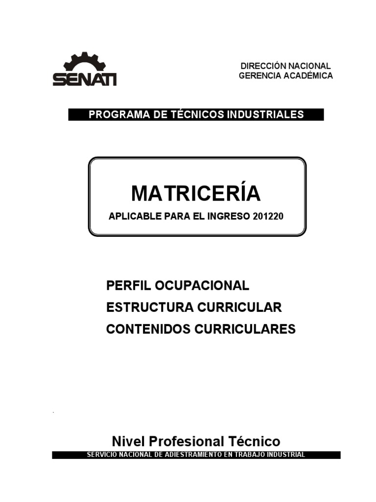 Matriceria MMTT 201220 | PDF | Medición | Herramientas