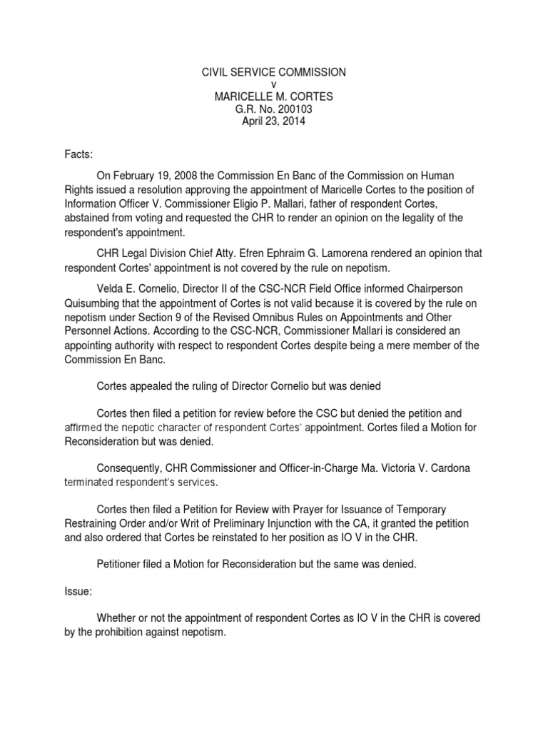 Nepotism | PDF | Government | Public Law