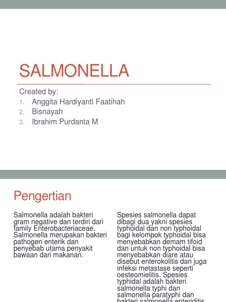 Salmonella | PDF