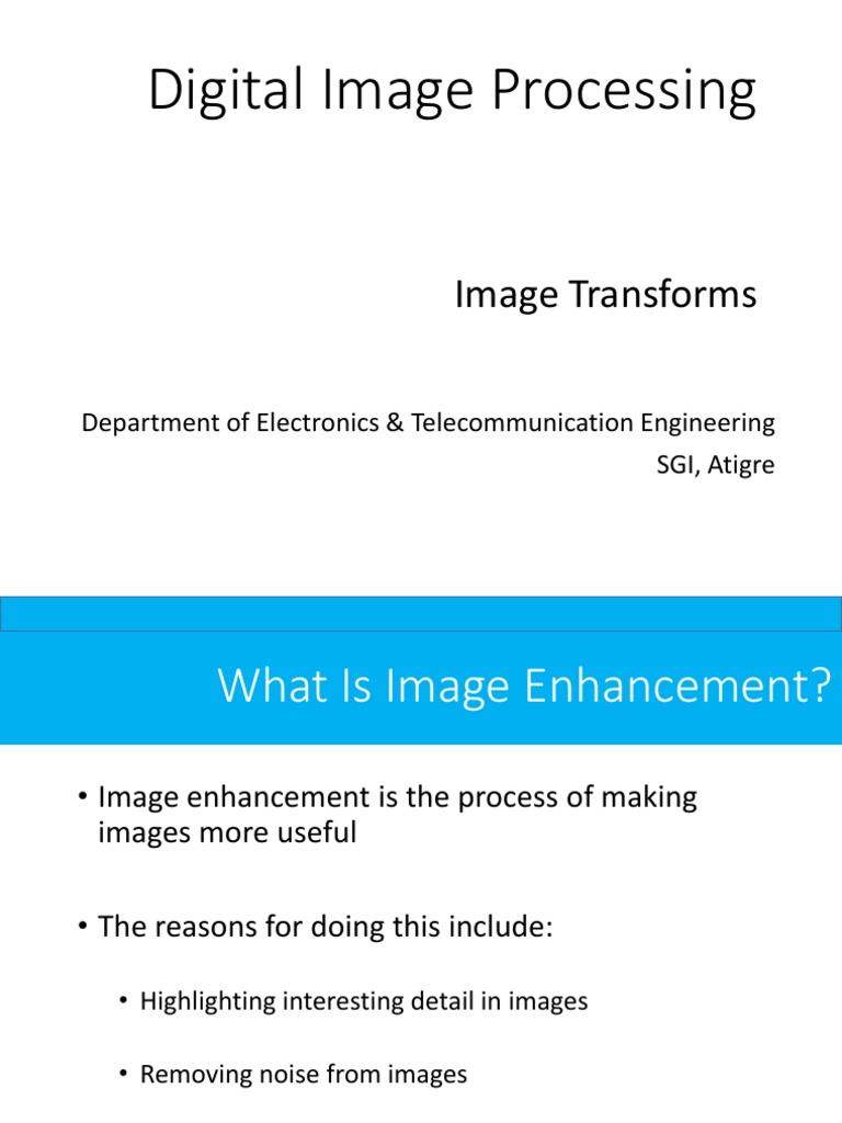Digital Image Processing | PDF | Logarithm | Probability Density Function