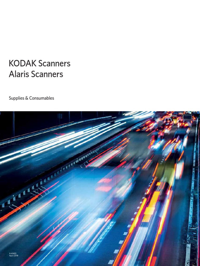 1 Kodak Alaris Scanners Supplies Consumablespdf | PDF | Image Scanner ...